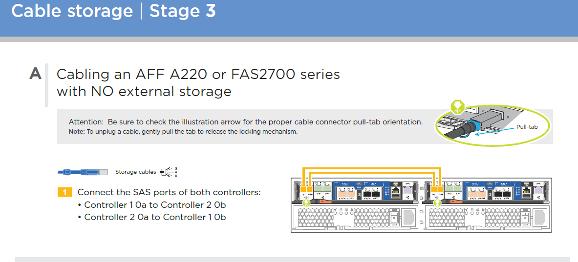 Installation Fas 2750 Without Mini Sas Cables In Switchless Mode Netapp Community